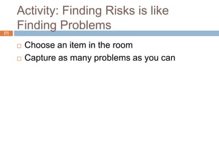 Risk management for creative types | PPTX