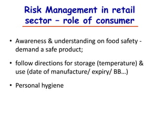 Risk Management for Retail Food Safety in Asia | PPT