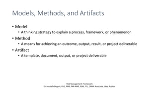 Risk Management Framework - Dr. Mustafa Degerli | PPT