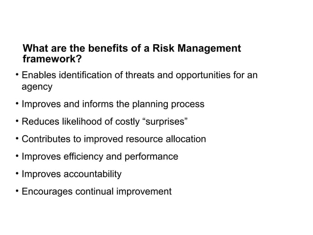 Risk Management Fundamentals | PPT
