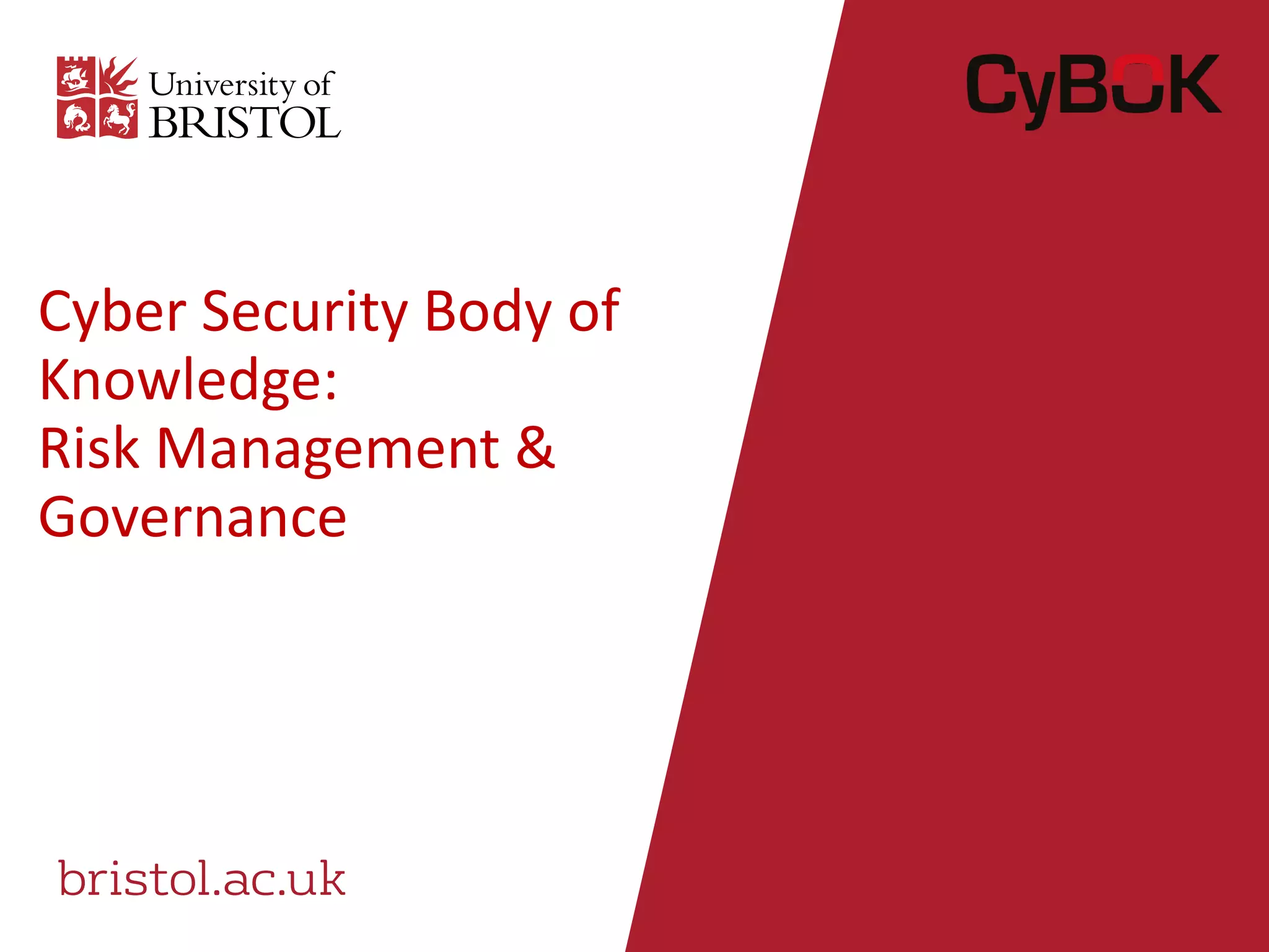 CYBOK: Risk Management Governance KA Webinar slides.pdf