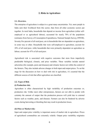 Risk management in agriculture | PDF