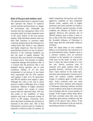 Risk management in ammonia urea plants | PDF