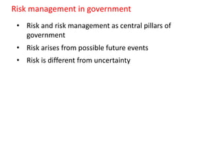 Risk management in government | PDF | Science
