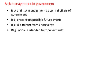 Risk management in government | PDF