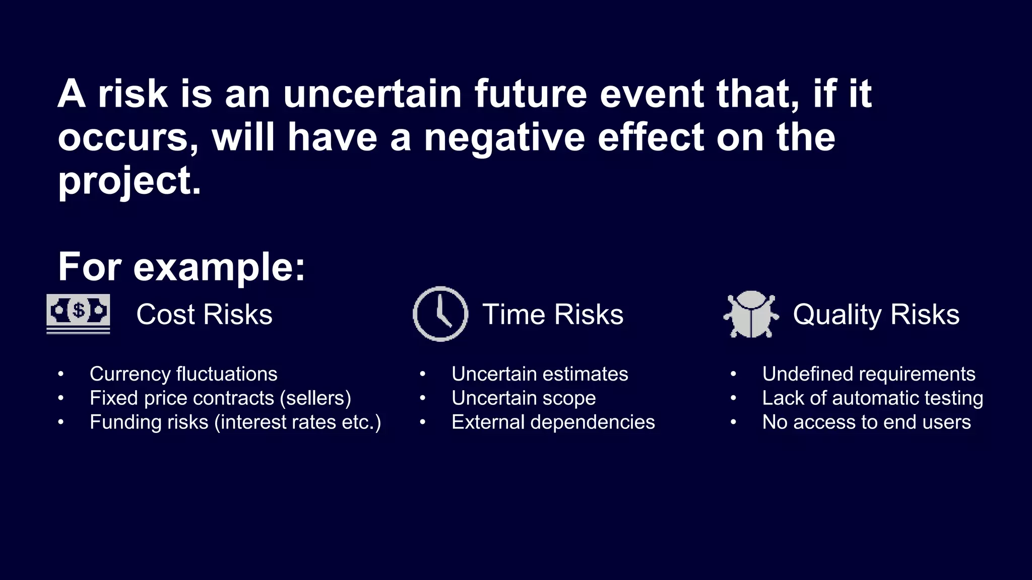 Risk management in Hansoft | PPTX