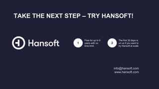 Risk management in Hansoft | PPTX