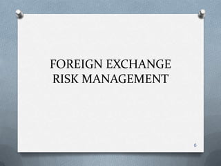 Risk management in international trade ppt | PPTX