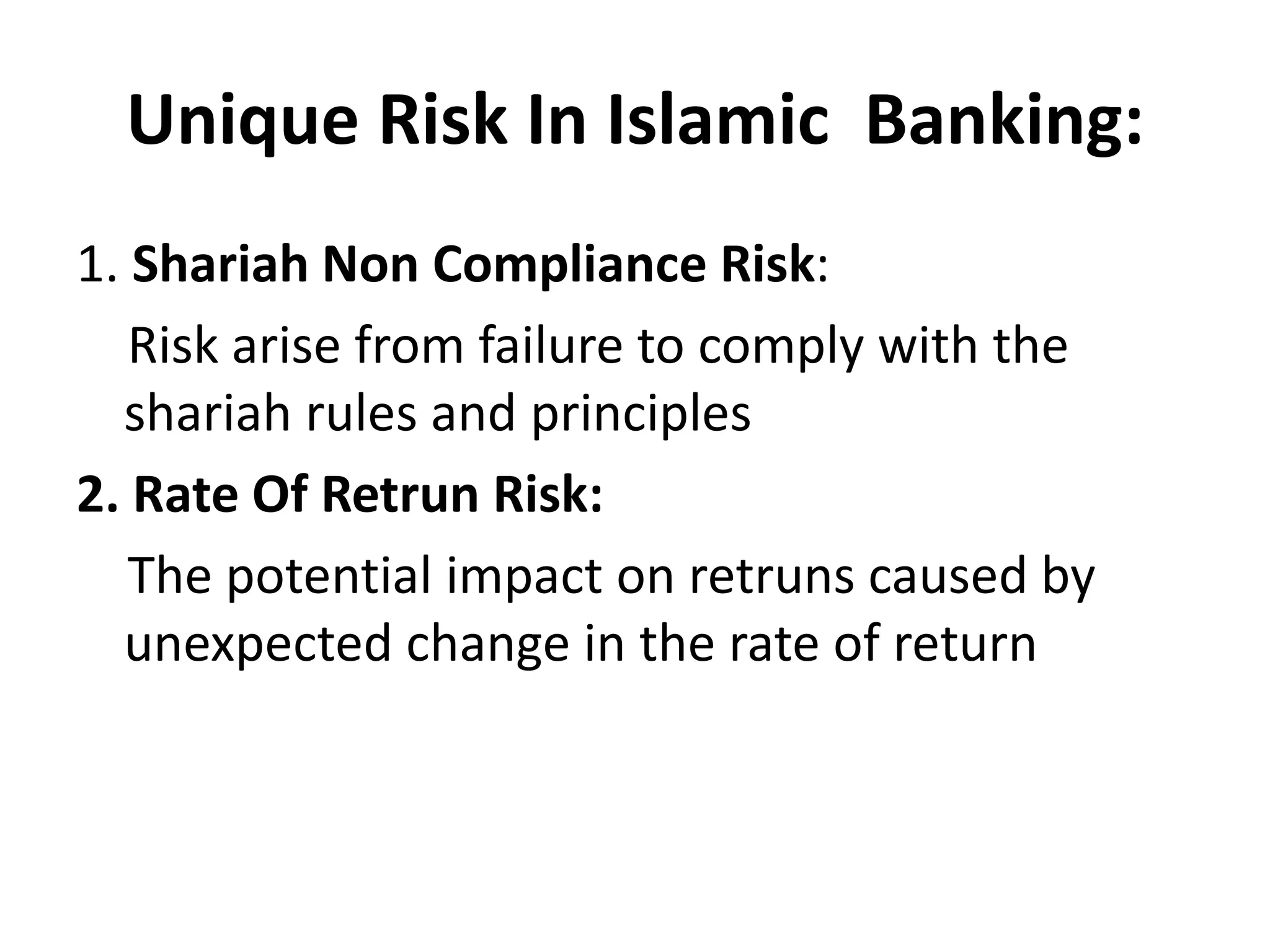 Risk management in islamic banking | PPTX