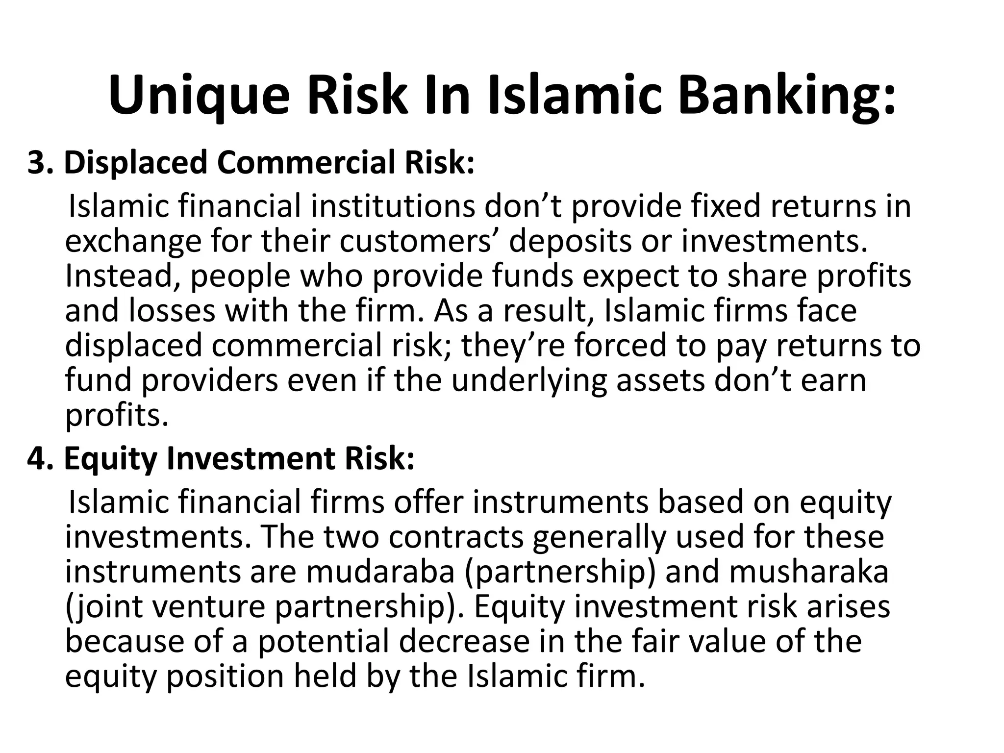Risk management in islamic banking | PPTX