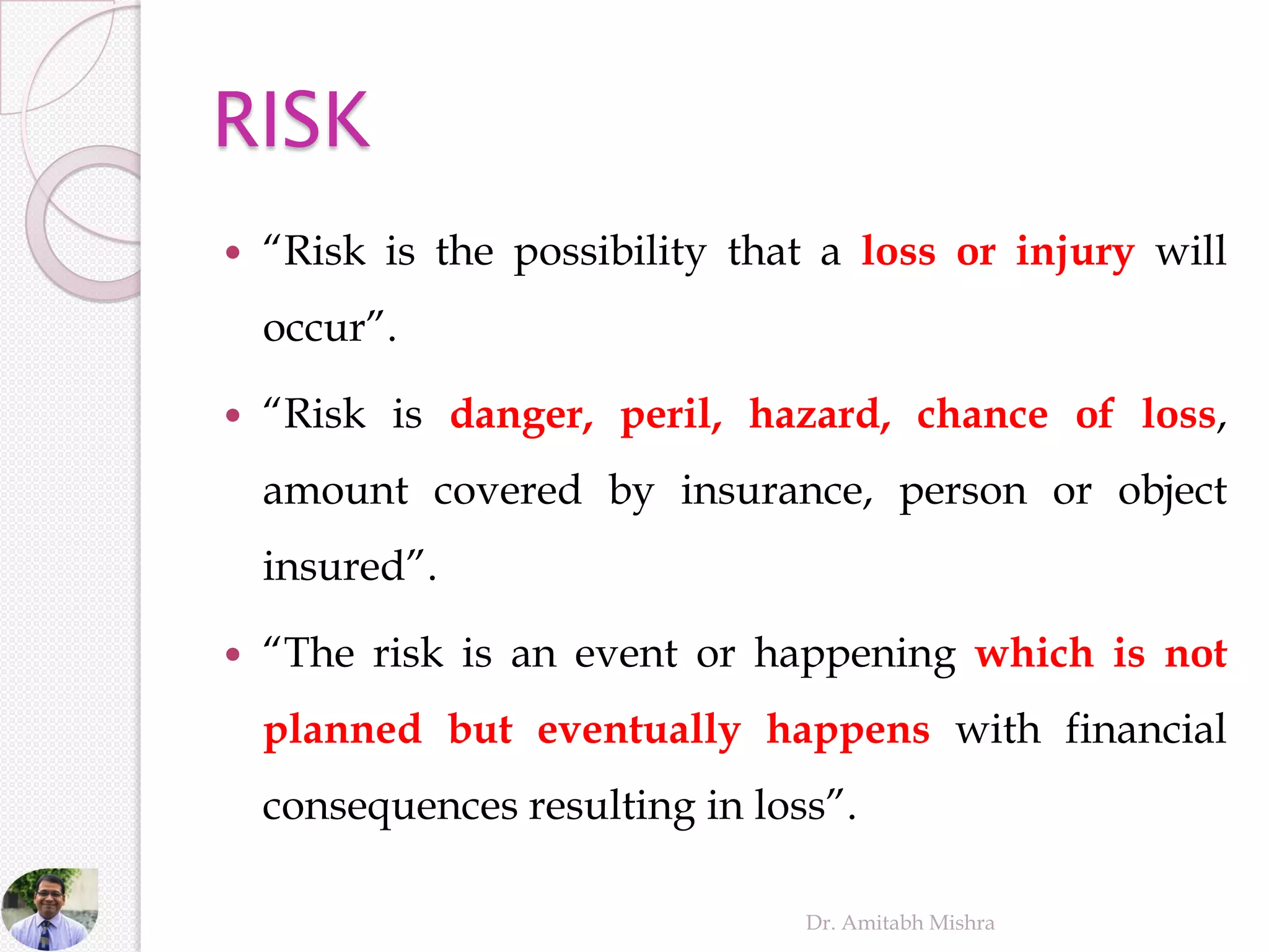 Risk management in Life Insurance by Dr. Amitabh Mishra | PDF