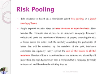 Risk management in Life Insurance by Dr. Amitabh Mishra | PDF