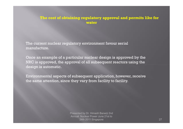 Risk management in nuclear projects and strategy of small reactors ...