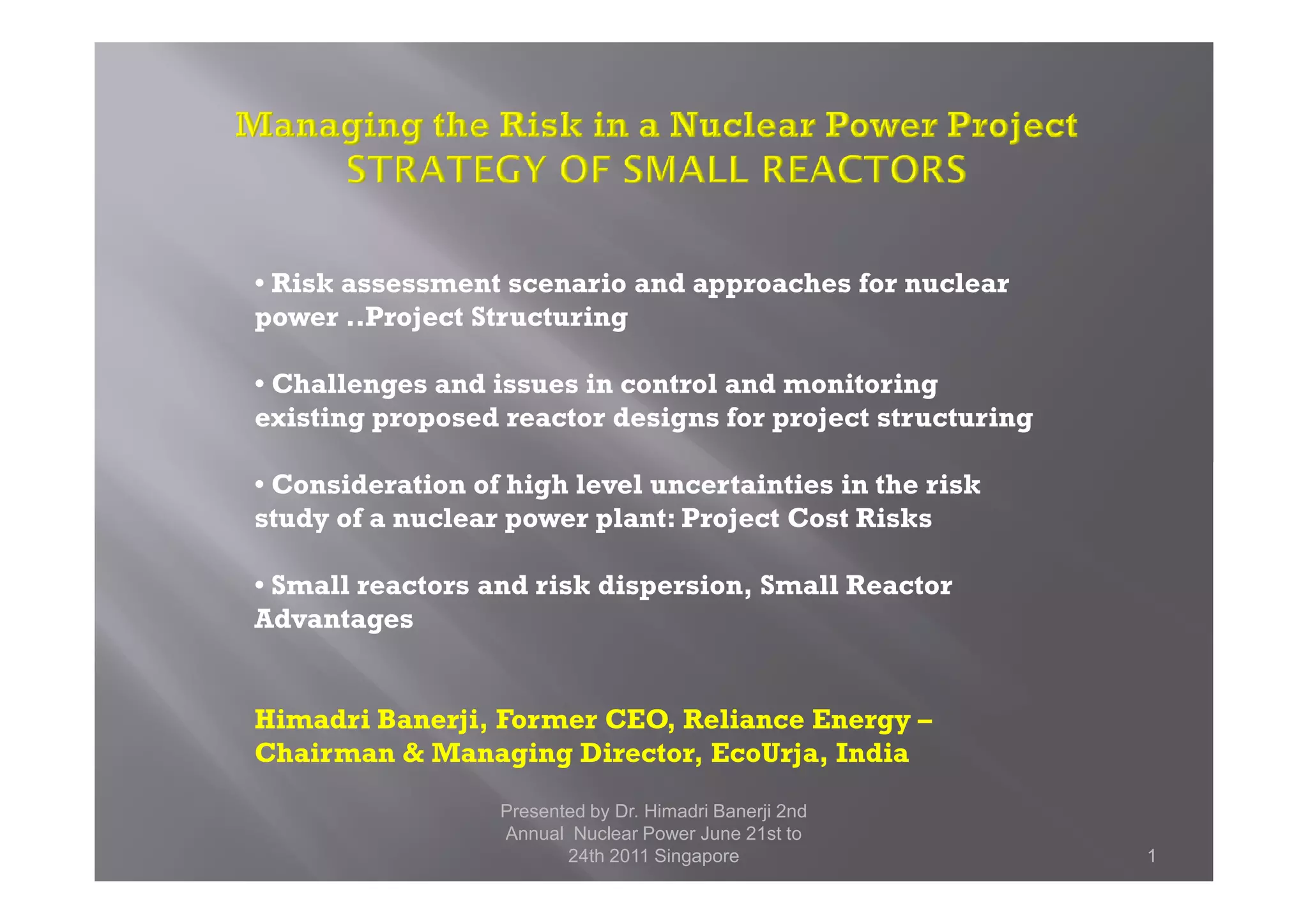 Permananece of Nuclear Power: Strategies for Managing Safety Risks Post ...