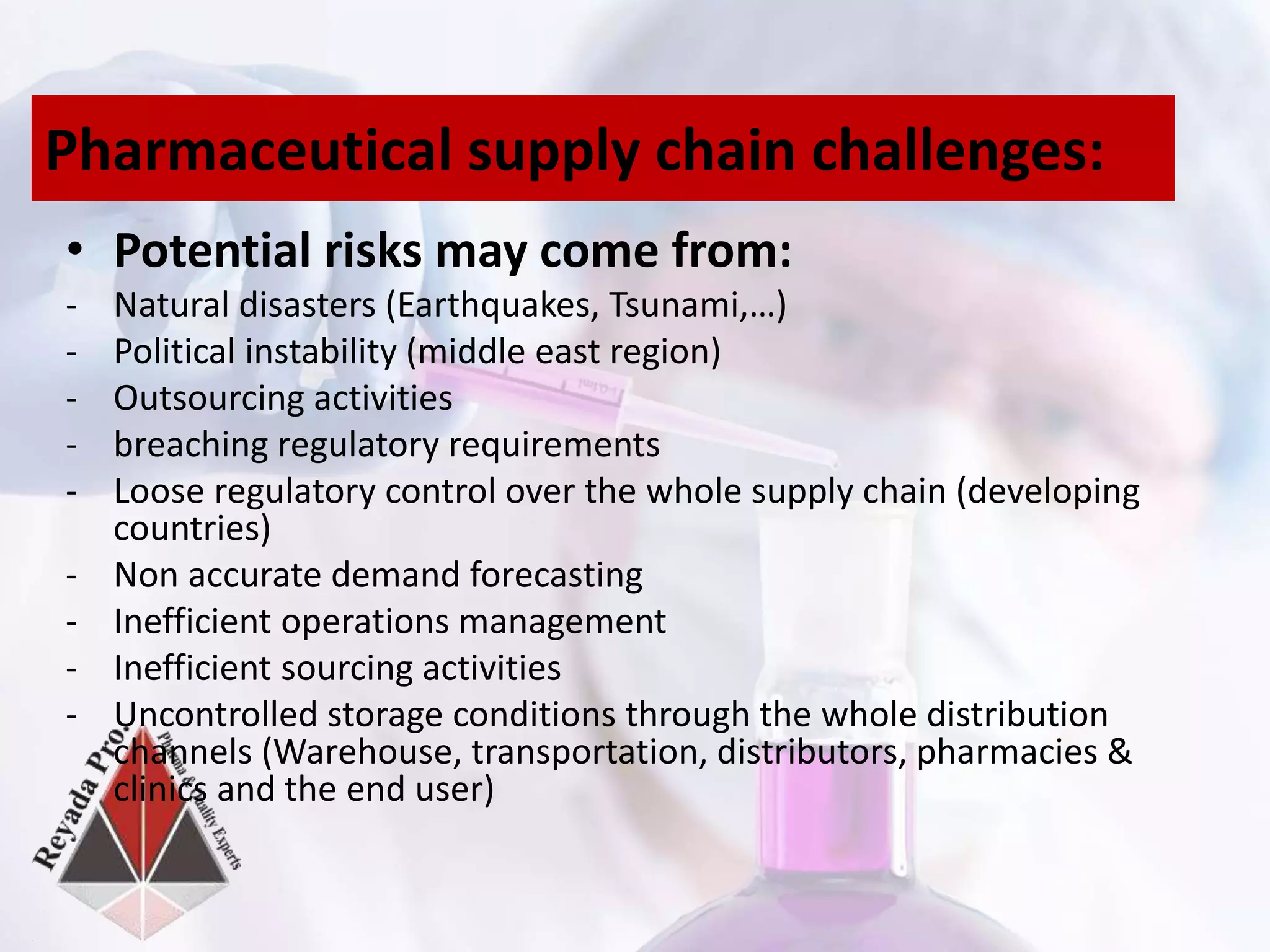 Risk management in pharmaceutical supply chain | PPTX