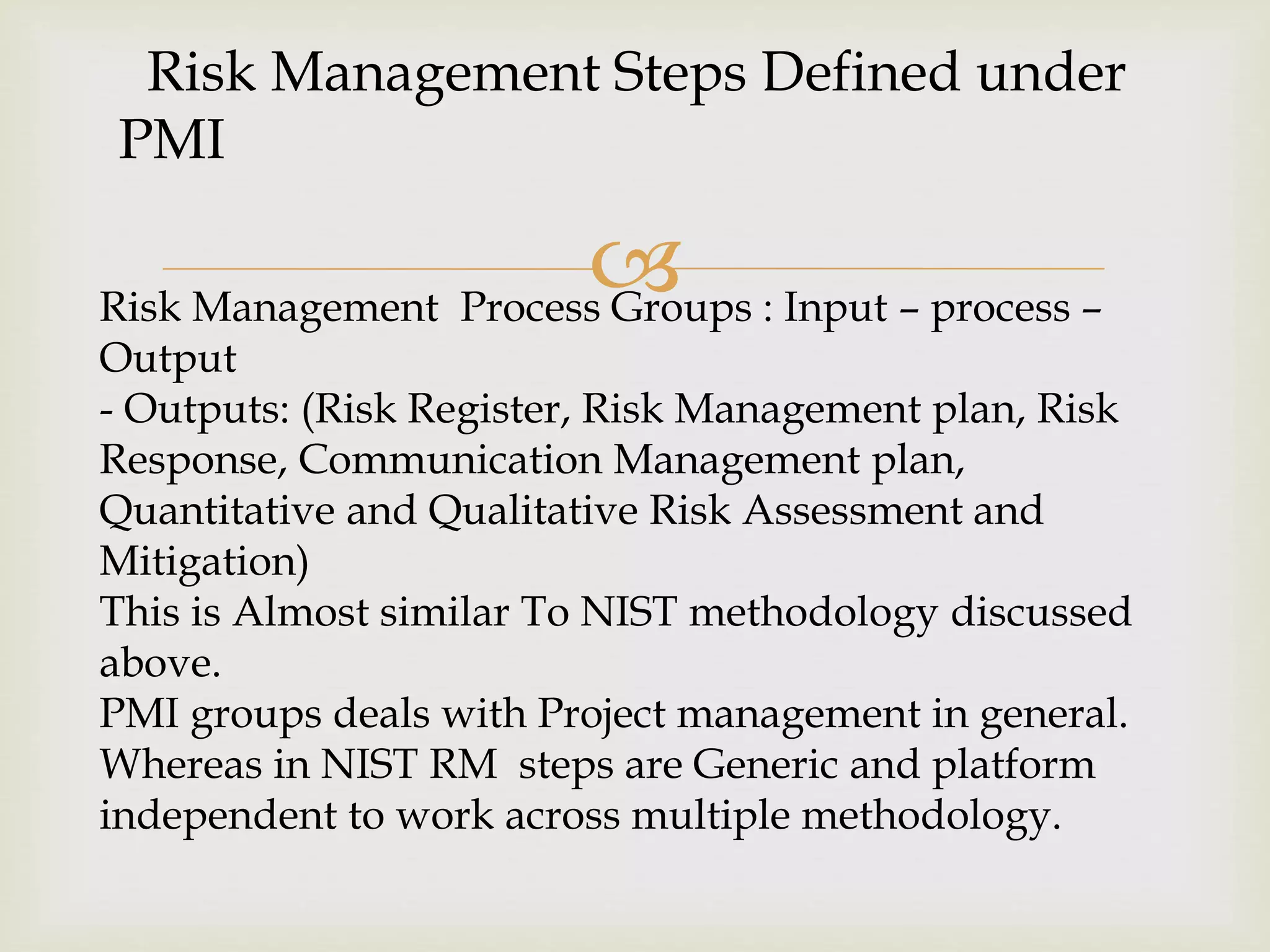 Security and Risk management in SDLC Software development Life cycle | PPTX