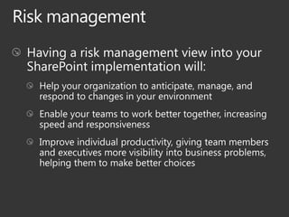 Risk Management in SharePoint Governance | PPTX