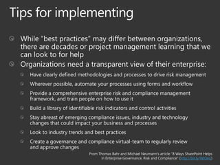 Risk Management in SharePoint Governance | PPTX