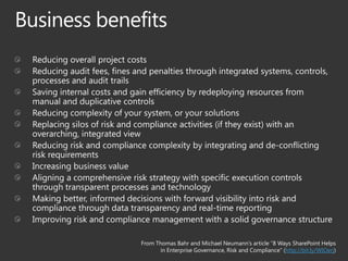Risk Management in SharePoint Governance | PPTX