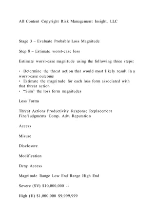 Risk Management Insight FAIR(FACTOR ANA | DOCX