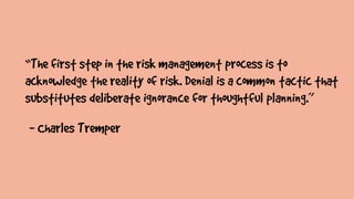 Risk management in simple terms with some humor | PPTX