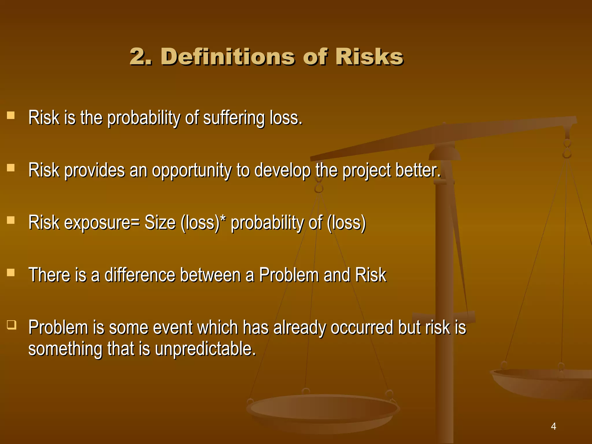 Risk management in software engineering | PPT