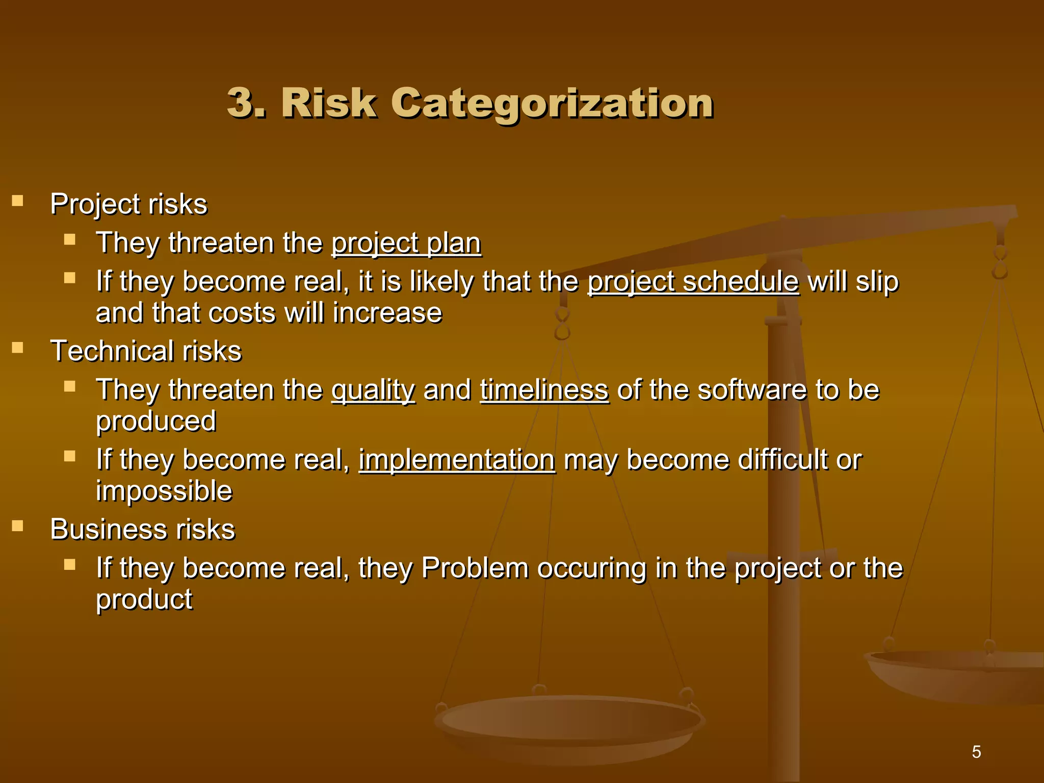 Risk management in software engineering | PPT