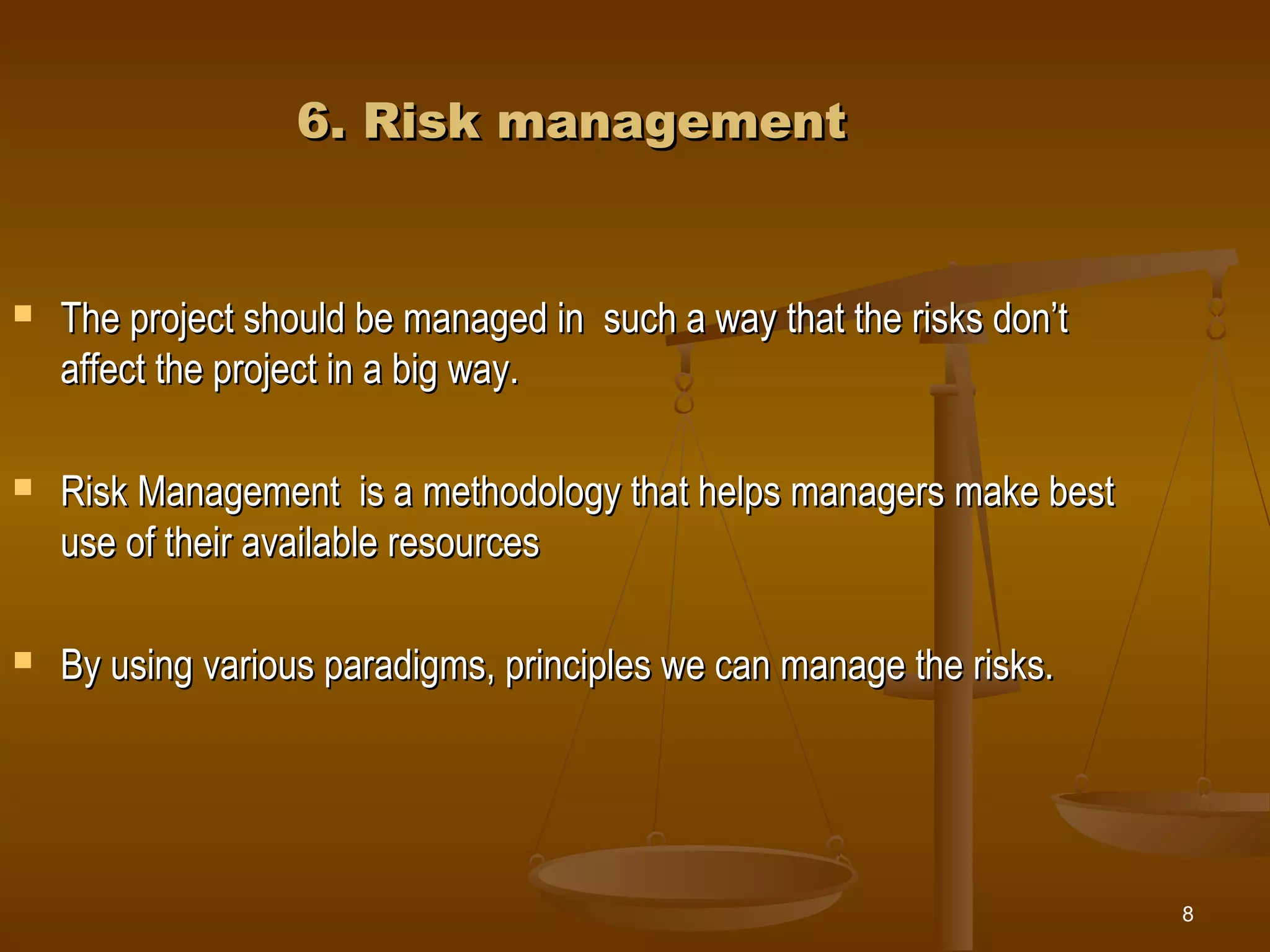 Risk management in software engineering | PPT
