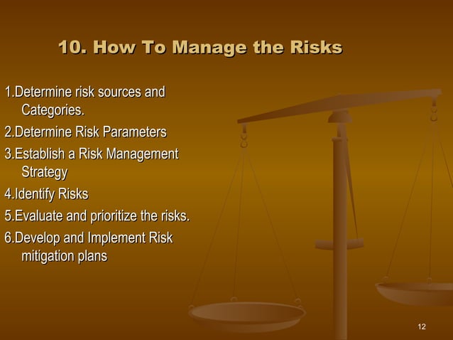 Risk management in software engineering | PPT