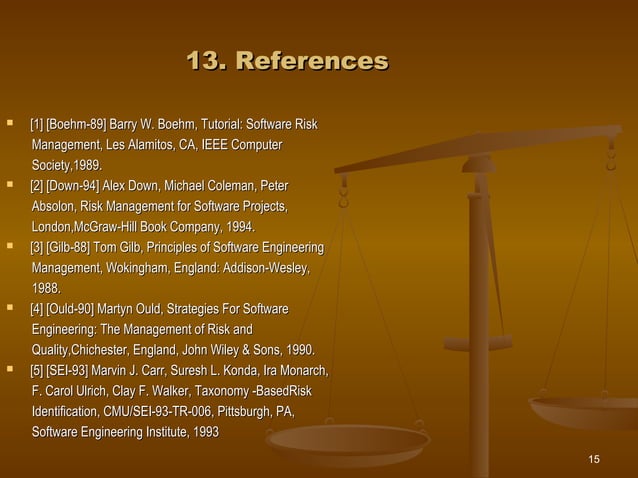 Risk management in software engineering | PPT