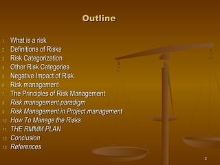 Risk management in software engineering | PPT