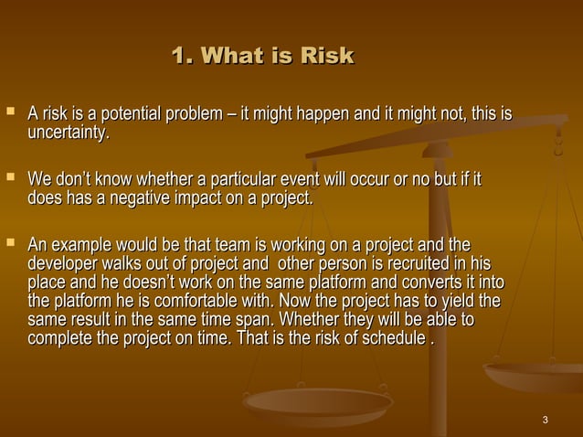 Risk management in software engineering | PPT