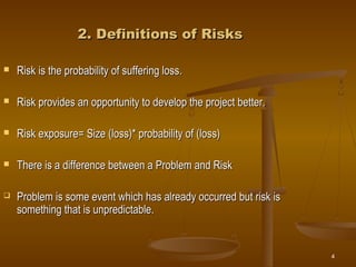 Risk management in software engineering | PPT