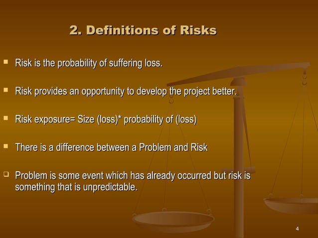 Risk management in software engineering | PPT