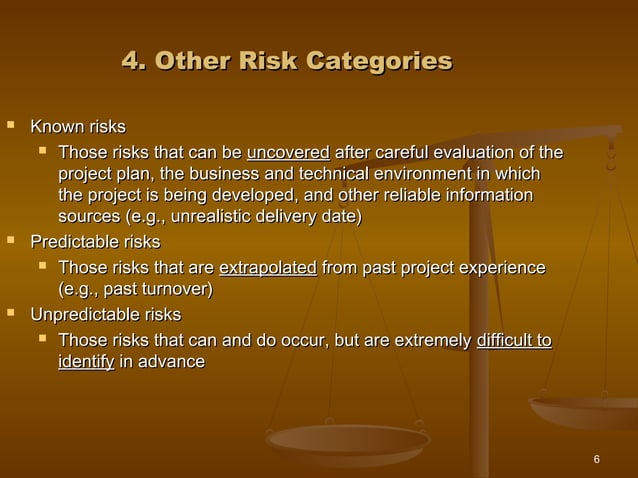 Risk management in software engineering | PPT