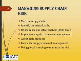 Risk management in supply chain | PPTX