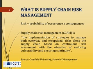 Risk management in supply chain | PPTX