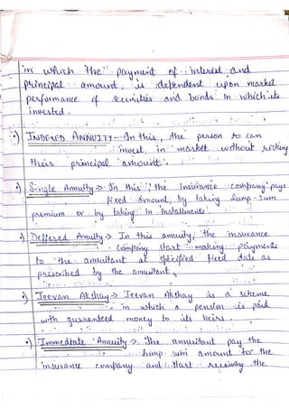 Risk management and insurance | B.COM SEM-6TH | Hand written Notes | by ...