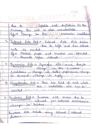 Risk management and insurance | B.COM SEM-6TH | Hand written Notes | by ...