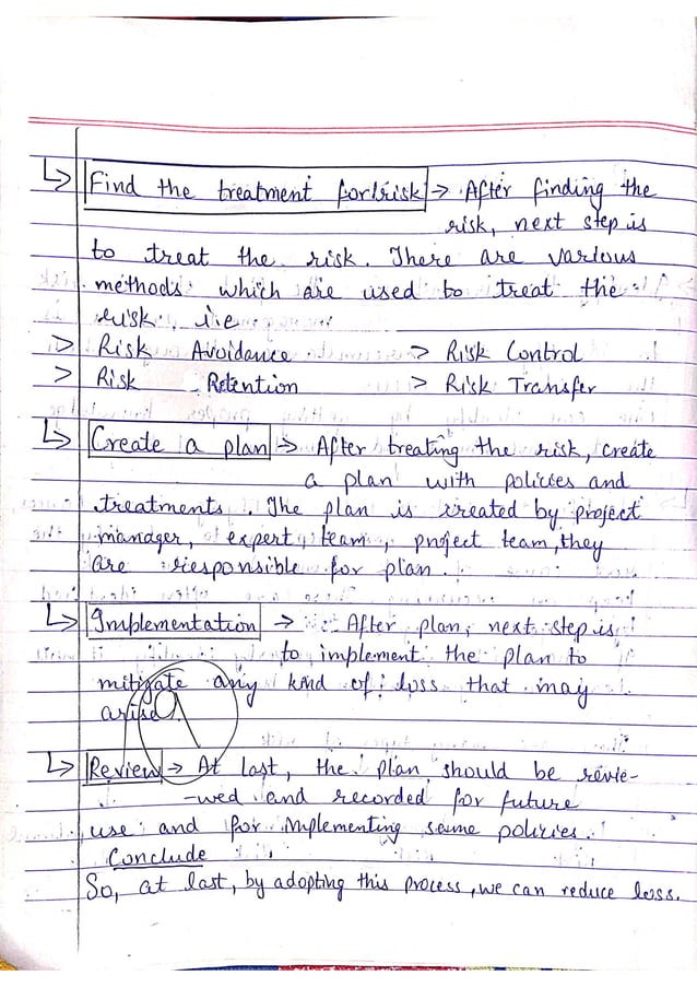 Risk management and insurance | B.COM SEM-6TH | Hand written Notes | by ...