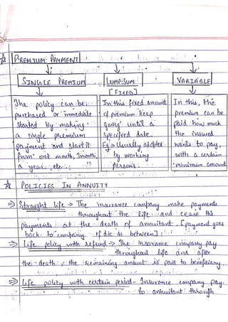 Risk management and insurance | B.COM SEM-6TH | Hand written Notes | by ...