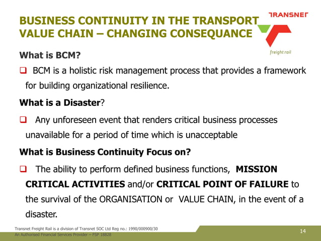 Risk management in the transport value chain | PPT