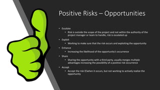 Risk Management Knowledge Area | PPT