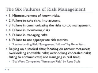 Risk Management Lessons From The Current Crisis Ppt2003 | PPT