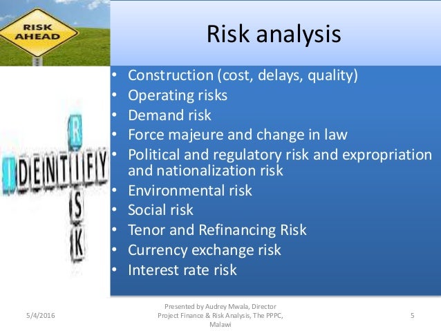 Risk management of a ppp programme