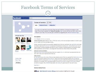 Risk management on facebook | PPT