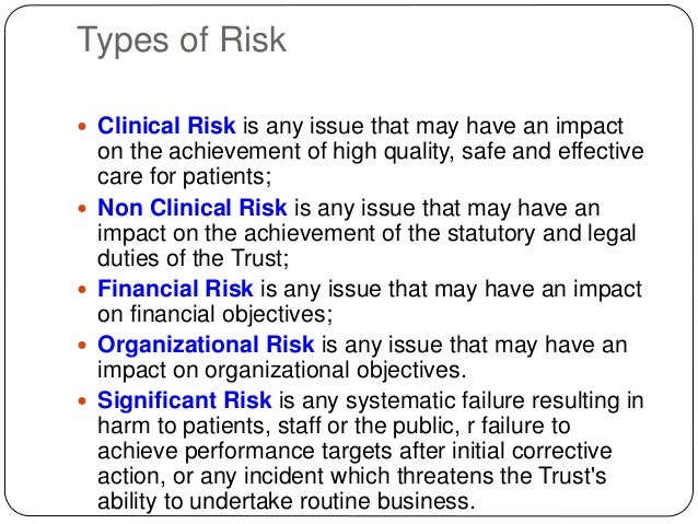 Healthcare Risk management overview