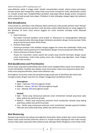 PM Risk management plan | DOC