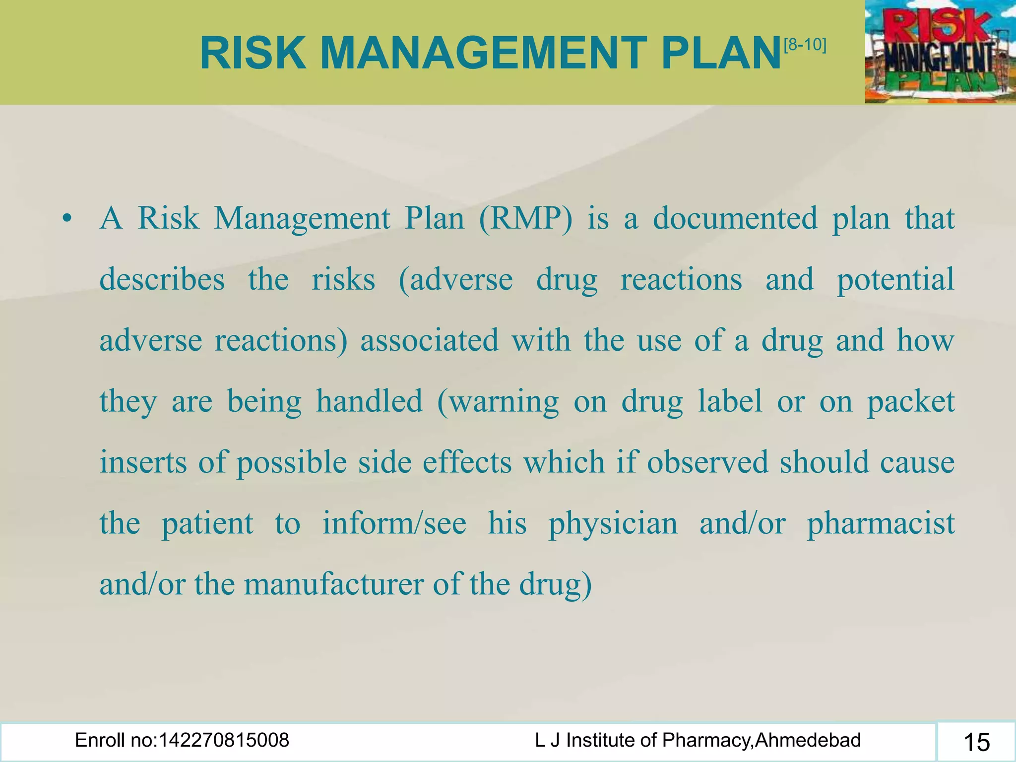 Risk management plan | PPTX