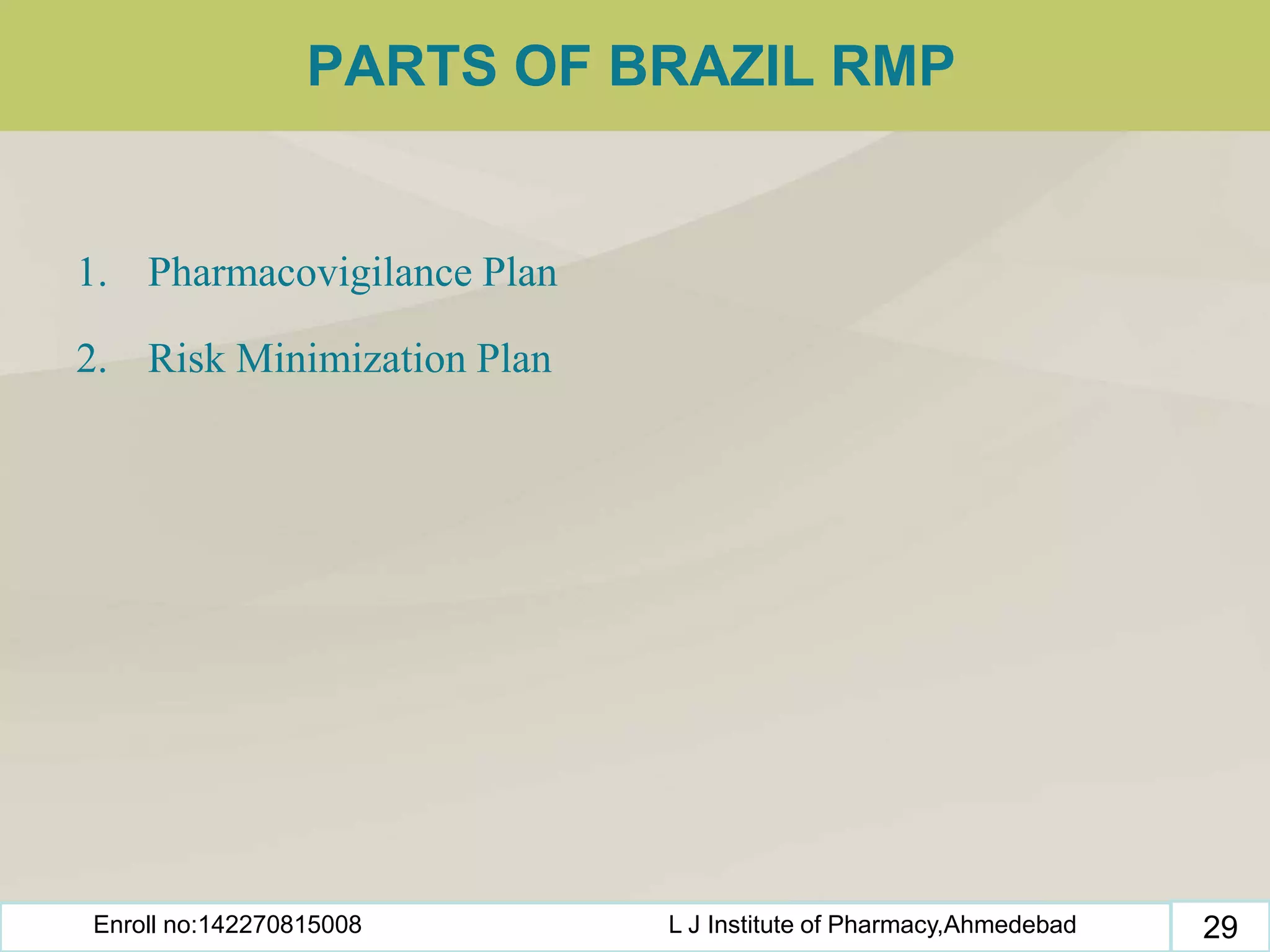 Risk management plan | PPTX